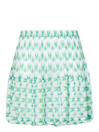 Missoni Floral-print Knitted Mini Skirt - Multi