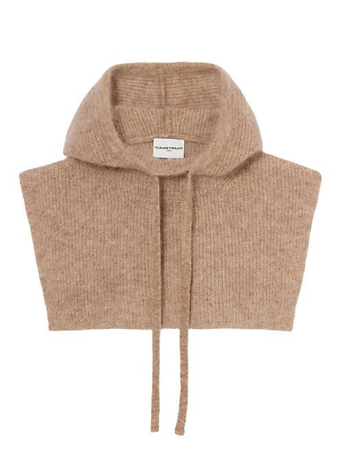 Claudie Pierlot Ribbed Wool-blend Balaclava - Camel