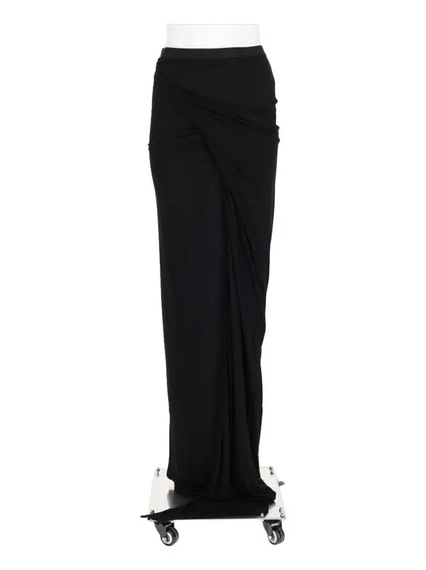 Rick Owens 100% Viscose Mini Skirt - Black