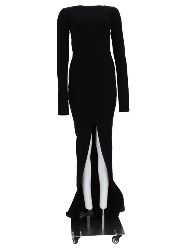 Rick Owens Sculpted Draped Midi Dress - Black