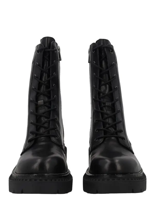 Ash Sleek Ankle Boots With Cutout Detail - Black
