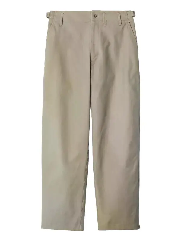 LEMAIRE Tapered Pants In Heavy Cotton Twill - Neutrals