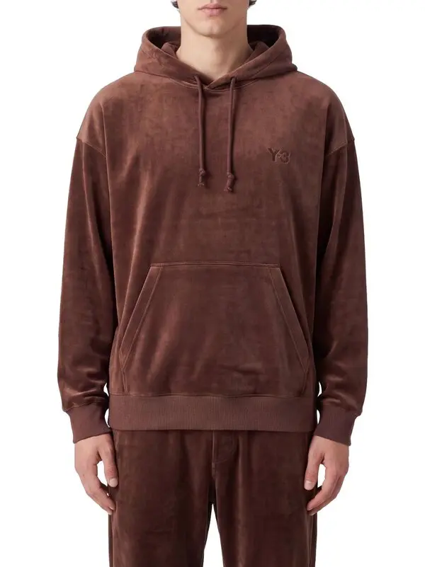 Y3 Relaxed Fit Recycled Jersey Hoodie With Kangaroo Pocket - Red