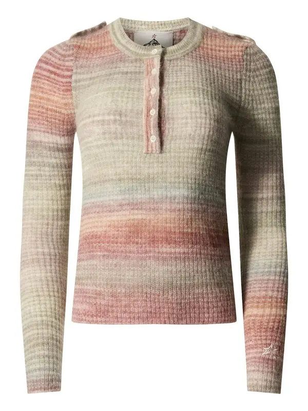 Perfect Moment Wool Pastel Knit Top - Multi-stripe-pastel