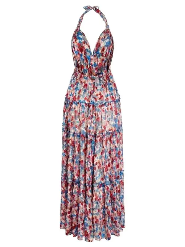 Vilebrequin Floral Halter Maxi Dress - Palace
