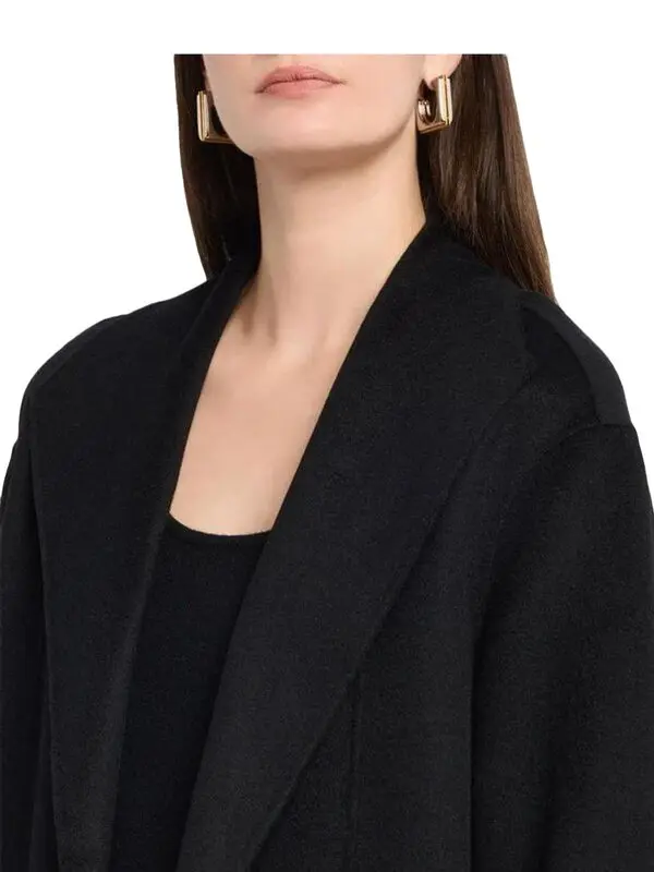 Neiman Marcus Double-face Cashmere Cardigan - Black