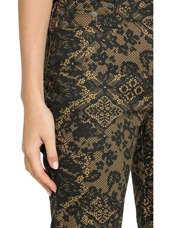 Likely Charlie Patchwork-lace Print Jeans - Biscotti/b