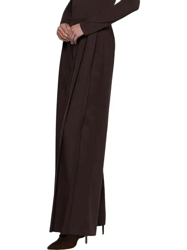 L & APOS;AGENCE Nova Pleated Wide-leg Pants - Dark Java