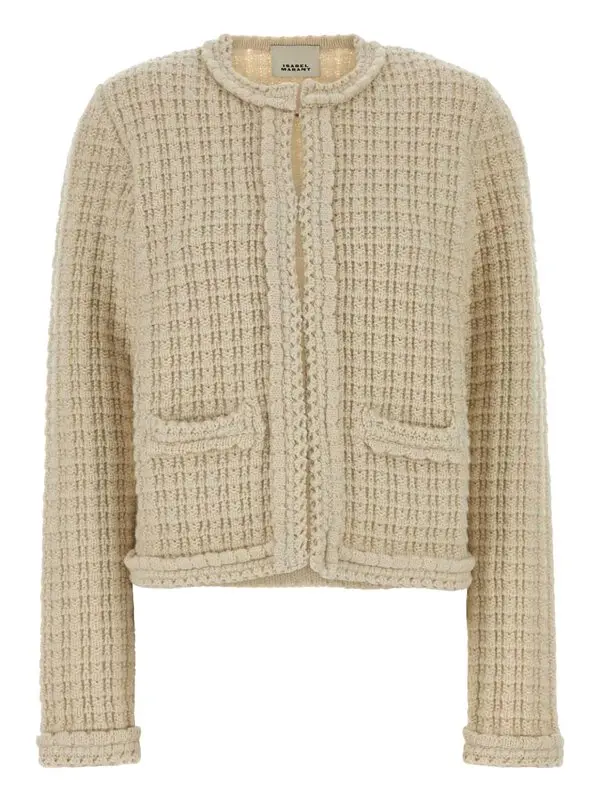 Isabel Marant Étoile Sand Wool Blend Hortense Cardigan - Brown