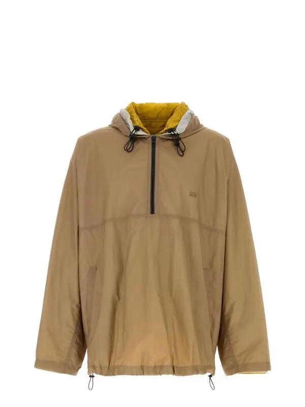 Loewe Camel Tech Fabric Anorak - Brown