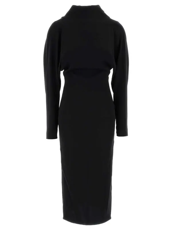Giorgio Armani Stretch Crepe Dress - Black