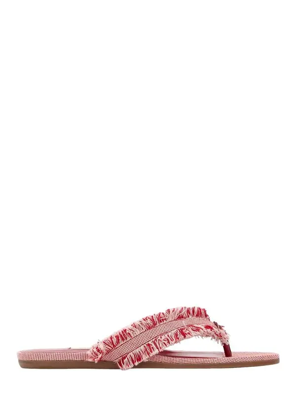 JIMMY CHOO Two-tone Canvas Thong Slippers - Multicolor