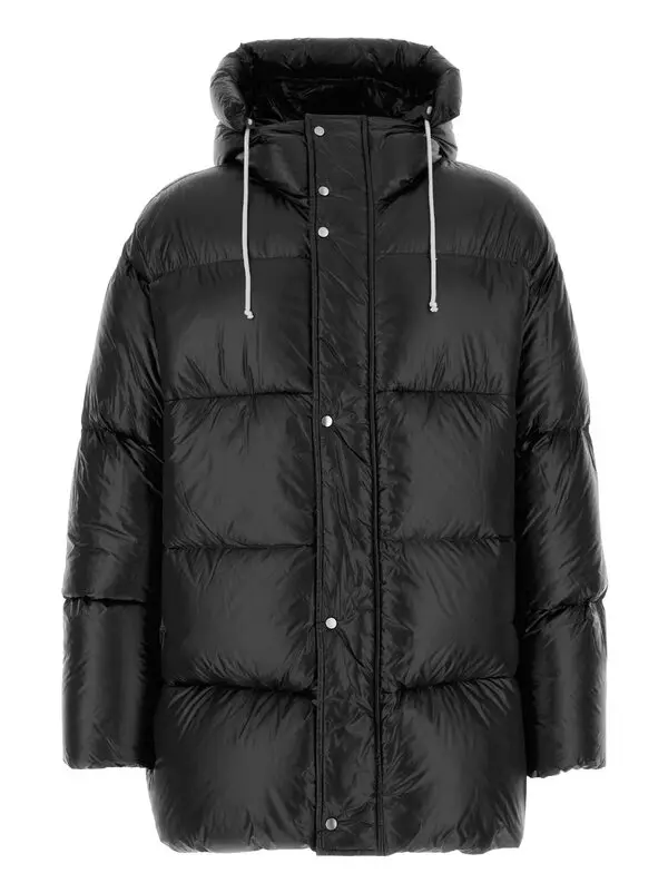 JIL SANDER Nylon Down Jacket - Black