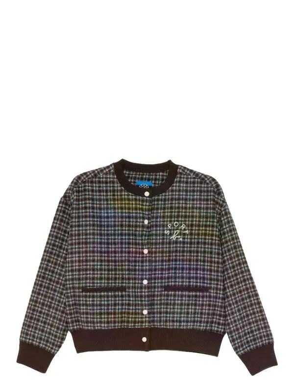 AGNES B. Flannel Sport Jacket - Brown