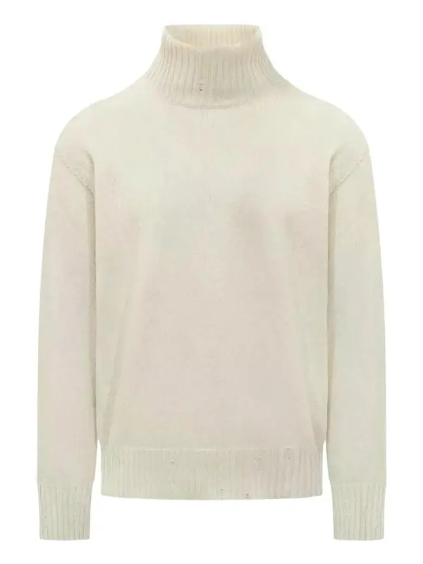AMARANTO Roll-neck Sweater - Neutrals