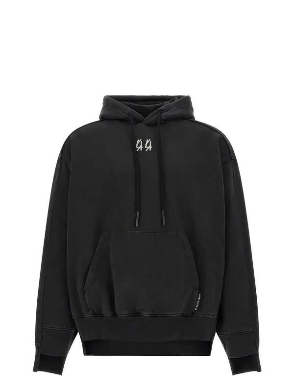 44 LABEL GROUP Mega 44 Patchwork' Hoodie - Black