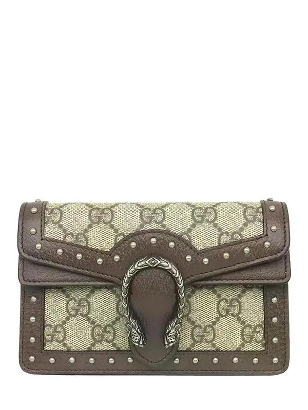 Gucci 2016-2026 Mini Gg Supreme Studs Dionysus Crossbody Bag - Neutrals