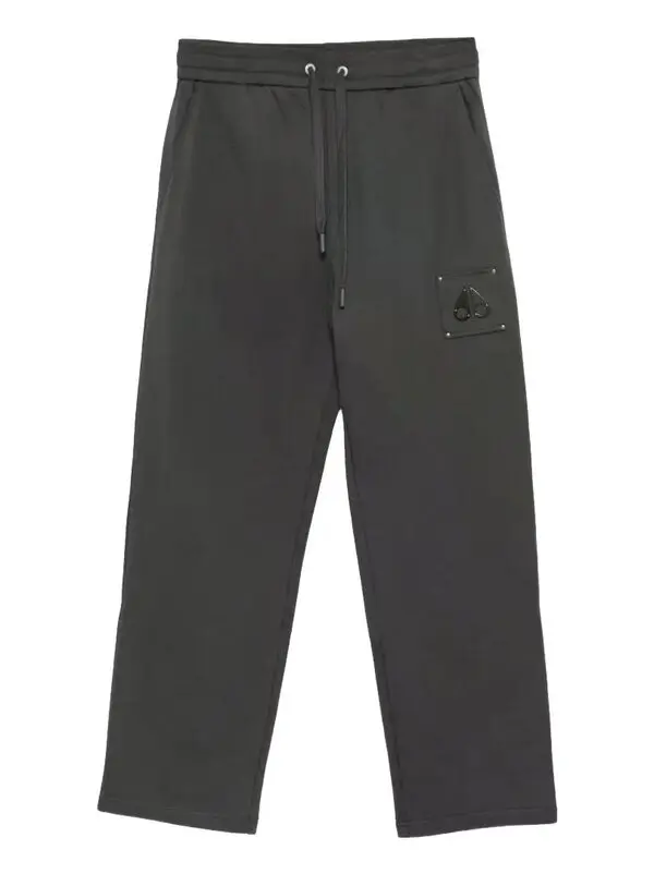 Moose Knuckles Logo-patch Drawstring Track Pants - Grey