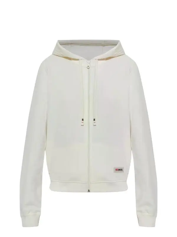 DIESEL® Hoodie In Peached Cotton Blend - Neutrals