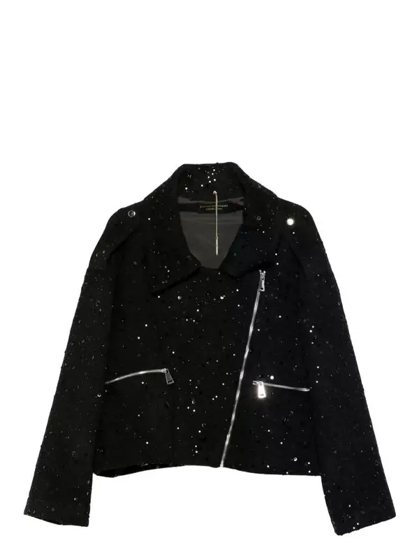 SIMONA CORSELLINI Sequin-embellished Jacket - Black
