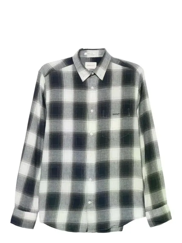Gant Windblown Check Flannel Shirt - Blue