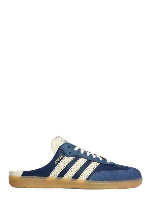 Adidas Samba Crochet-trim Mule - Blue