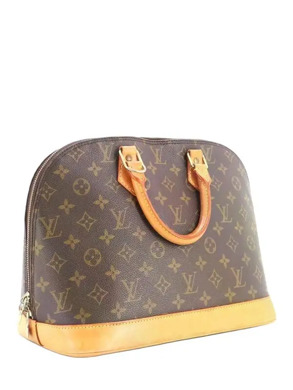 LOUIS VUITTON Alma Handbag Monogram Canvas Pm Satchel - Brown