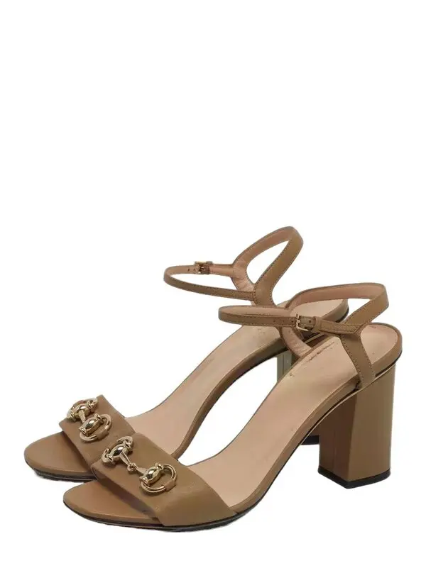 Gucci Claudie Ankle Strap Sandals - Neutrals