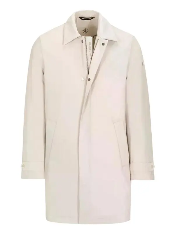 MANUEL RITZ Concealed-fastening Coat - Neutrals