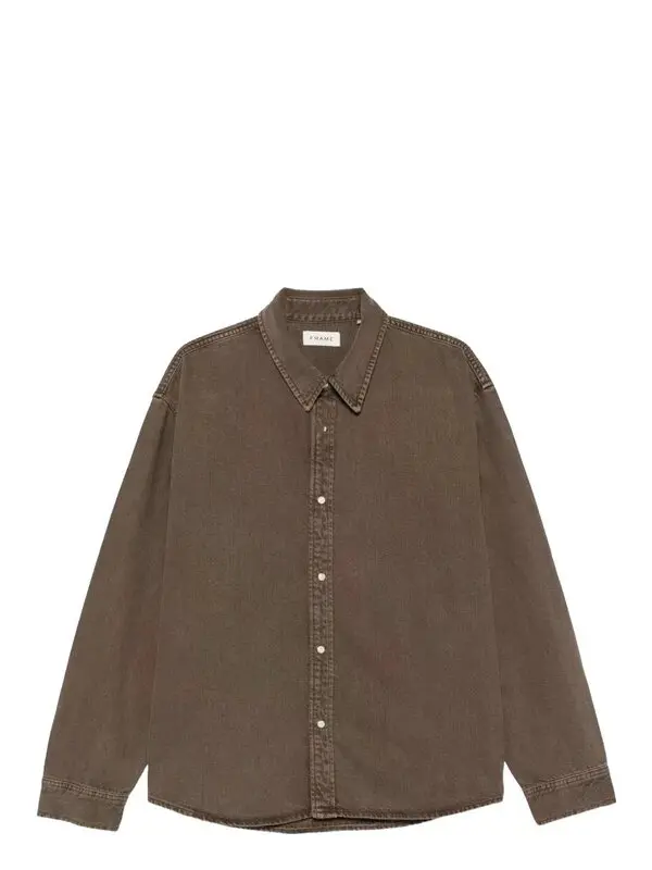 FRAME Denim Shirt Jacket - Brown