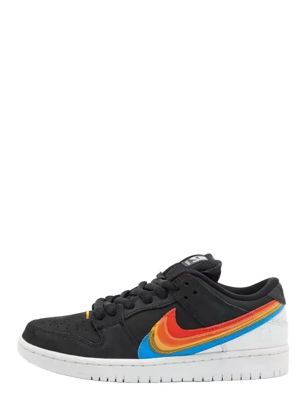 Nike X Polaroid Sb Dunk Low-top Sneakers - Black