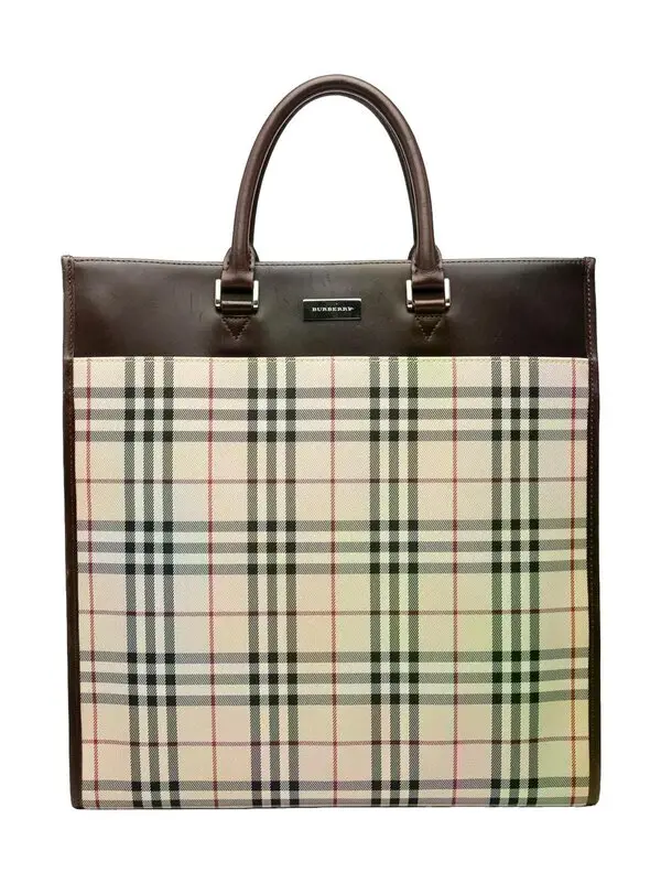Burberry 2000-2017 House Check Canvas Tote Bag - Neutrals