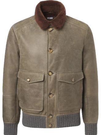 Brunello Cucinelli Shearling-lined Leather Blouson Jacket - Multicolor