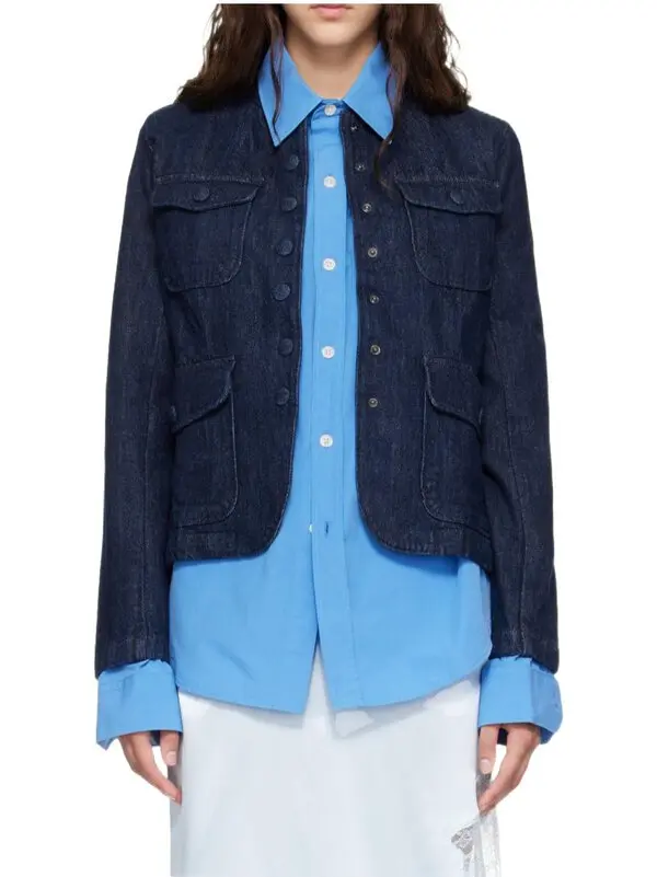 Rag & Bone Long-sleeve Jacket - Dark Rinse