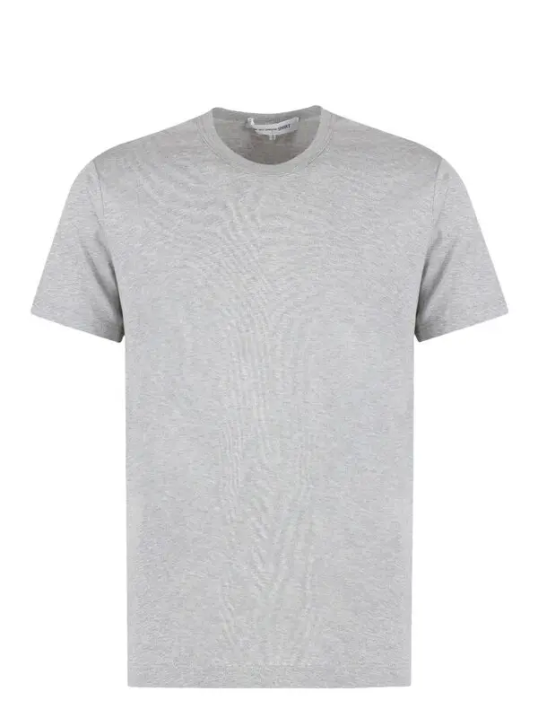 Comme Des Garçons T-shirt With Round Neck And Short Sleeves - Gray