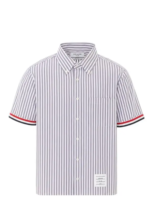 Thom Browne Short-sleeved Shirt - Medium Gray