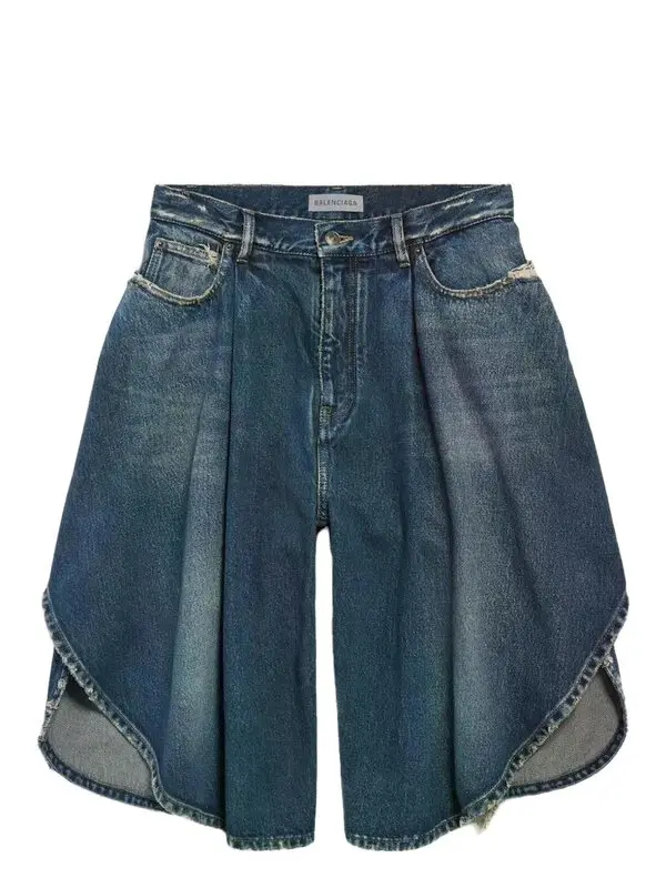 Balenciaga Tulip Bermuda Shorts - Blue