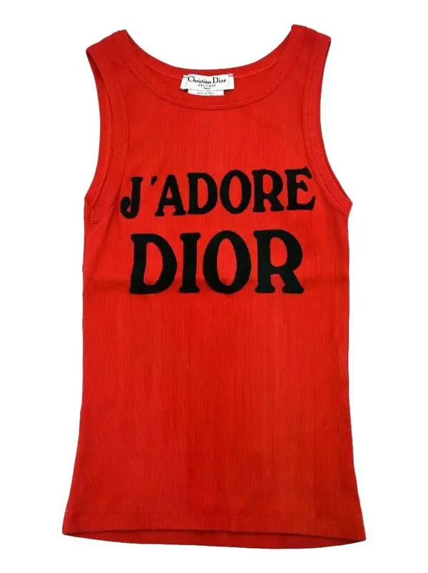 Dior 2003 J'adore Tank Top - Red