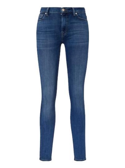 7 For All Mankind Hw High-waist Skinny Jeans - Blue
