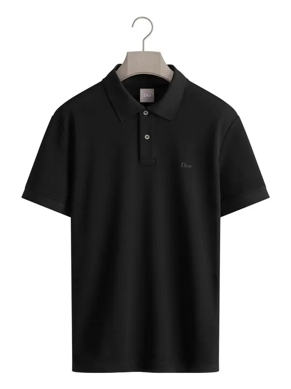 Dior Polo Shirt With Embroidery, Regular Fit - Black