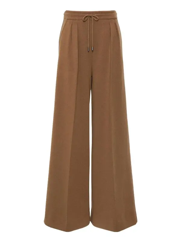 Max Mara Mxsfunale Drawtring Pleated Pants - Camel