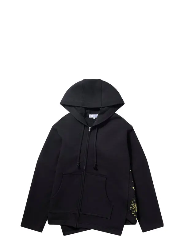 Comme Des Garçons Long-sleeve Zip-up Hoodie - Black
