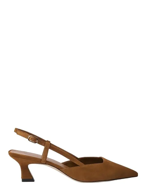 STUART WEITZMAN Pointed-toe High-heeled Sandals - Brown