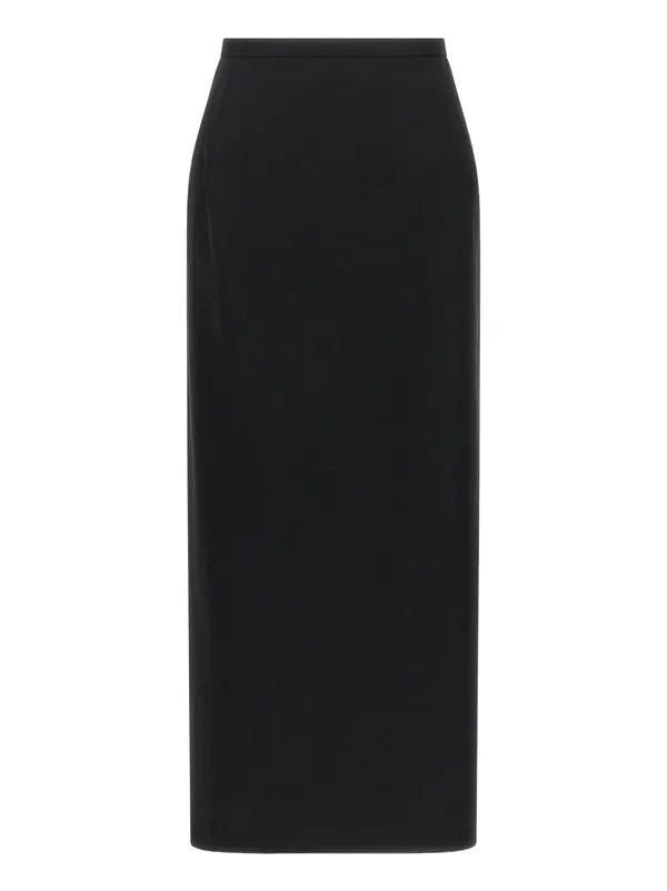 Magda Butrym Column Wrap Skirt - Black
