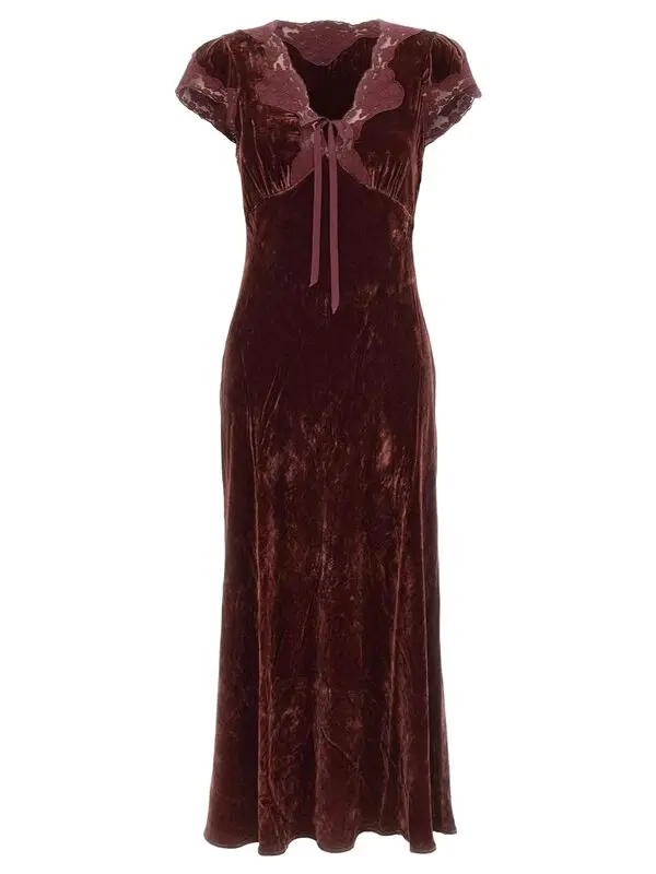 Rixo Short-sleeved Dress - Red
