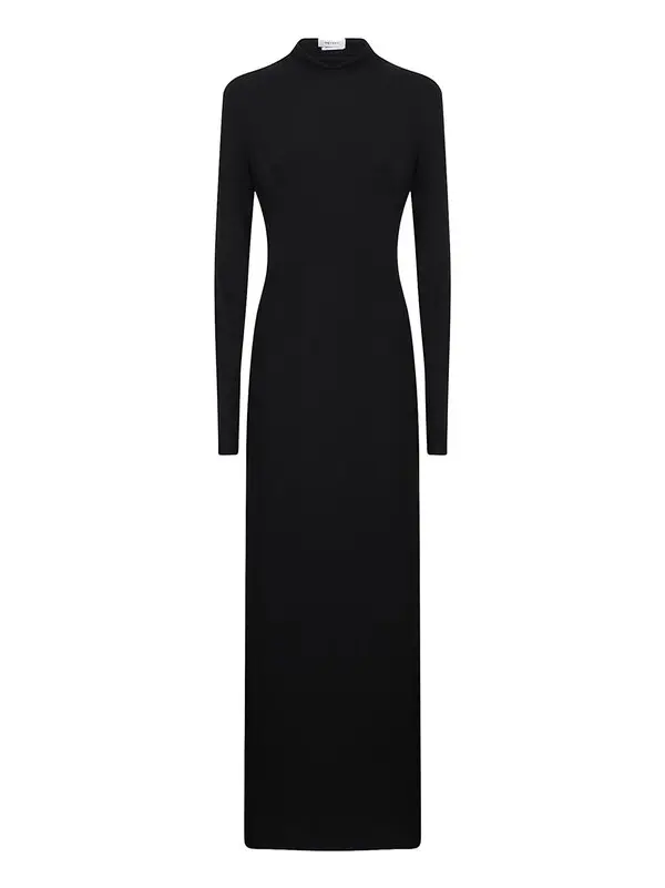 Alexander McQueen Knitted Blend Maxi Skirt - Black