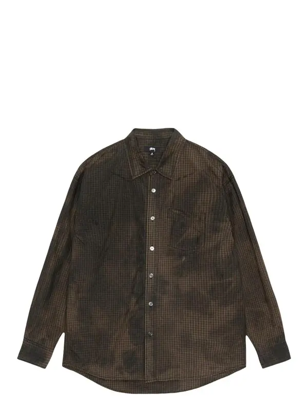 StÜssy Classic Sprayed Long-sleeve Shirt - Tan
