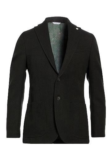 MANUEL RITZ Blazer Size Virgin Wool, Cotton - Green