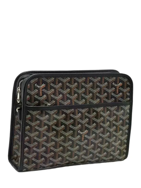 Goyard 2024 Jouvence Mm Goyardine Clutch Bag - Black