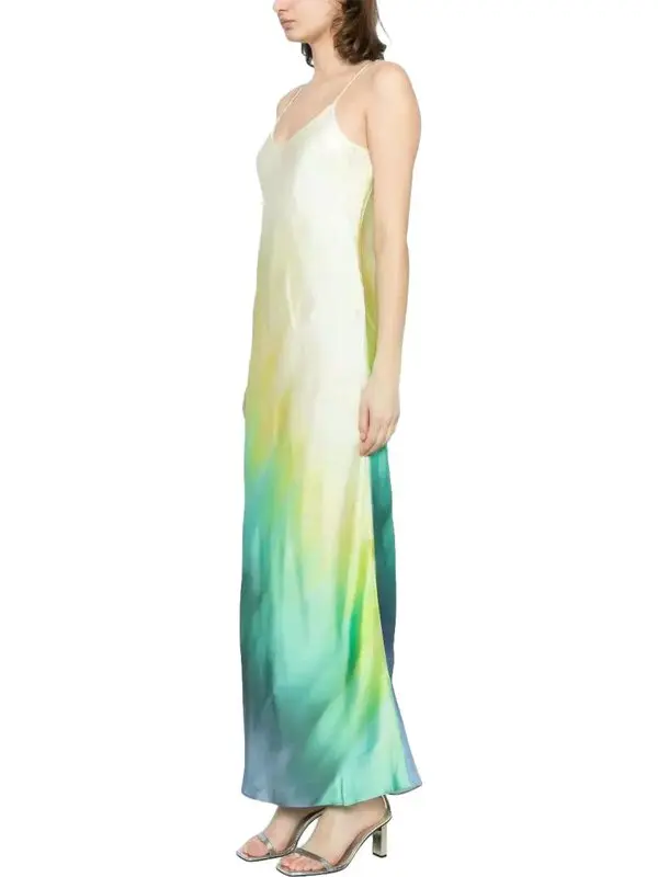 TESSITURA Tie-dye Maxi Dress - Neutrals